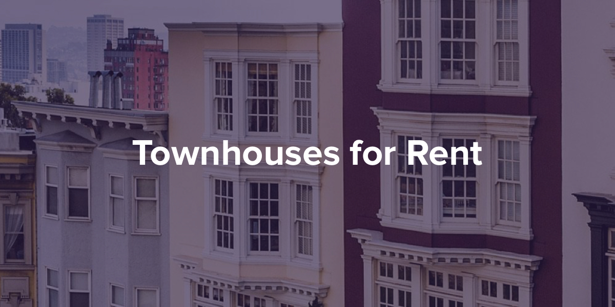 Townhouses for Long-term Rent on Rentberry